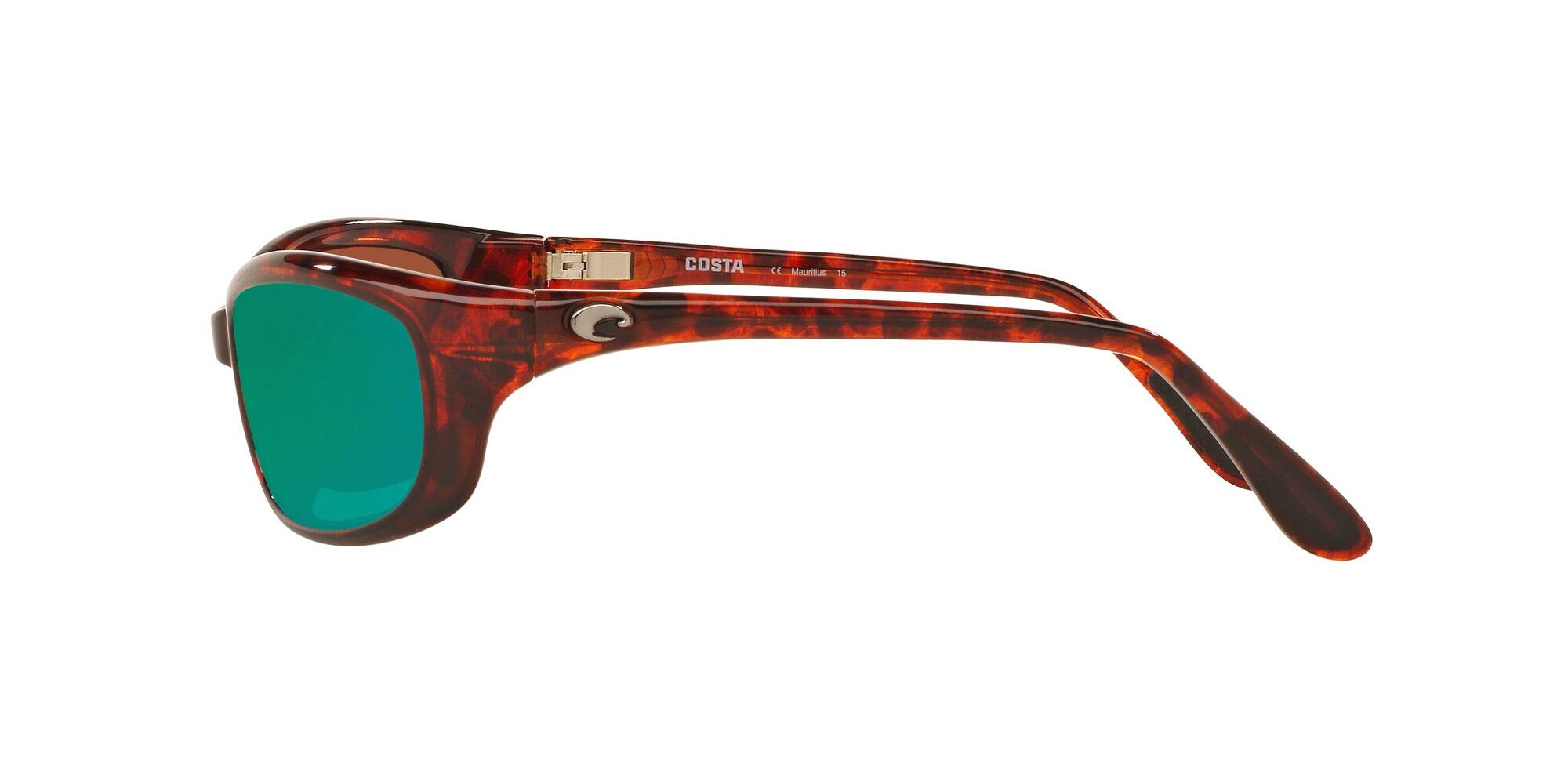 Costa Del Mar Mens Harpoon Oval Sunglasses, Tortoise/Copper Green Mirrored Polarized-580P, 62 mm