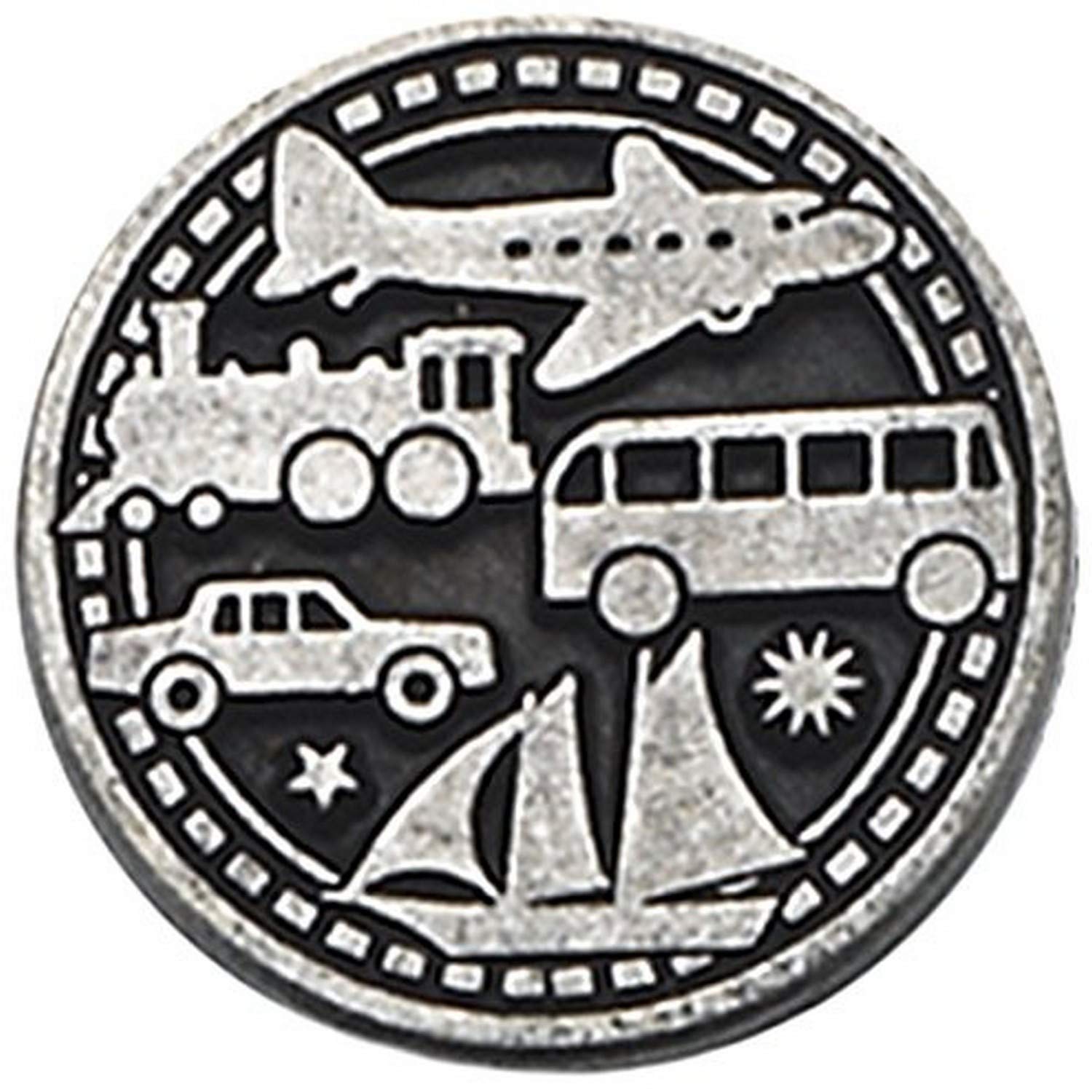 Cathedral Art (Abbey & CA Gift Traveler's Prayer Pocket Token, One SIze, Silver
