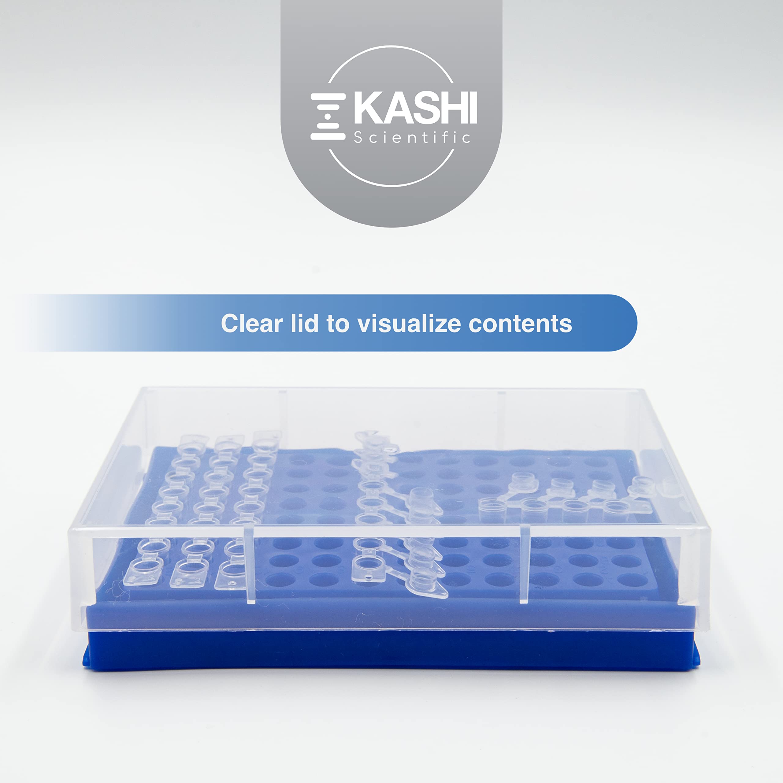 Kashi Scientific 96 Well PCR Tube Rack for 0.2mL PCR Tubes and PCR Plates, 8x12 PCR Tube Rack [3 Racks]