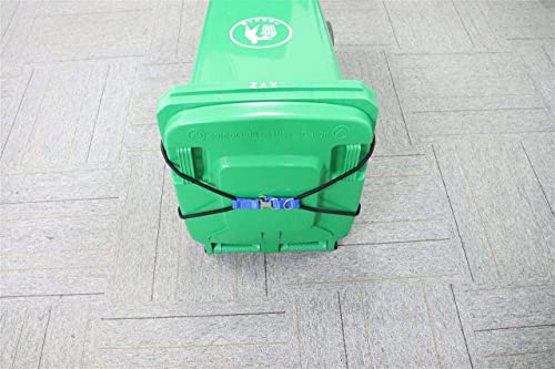 Koolist Trash Can Lid Lock, Suitable for 45 Gallon trash cans ( BIN NOT INCLUDED ). The Heavy Duty Locking System Will Secure Your Garbage Bins against Unwanted entry by Scavenging Animals