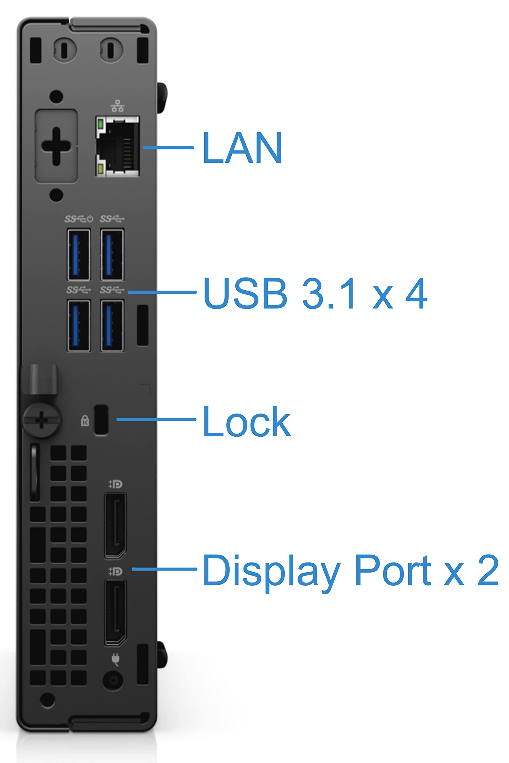 Dell OptiPlex 3090 Micro Desktop Computer, Intel Core i7-10700 Upto 4.8GHz - 32GB RAM, 1TB NVMe SSD, DisplayPort, HDMI, AC Wi-Fi, Bluetooth - Windows 11 Pro