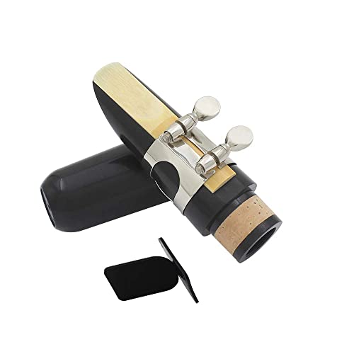 Clarinet Mouthpiece Kit, Includes Ligature+Clarinet Mouthpiece Cushions+Clarinet Reed 2.5+Black Clarinet Mouthpiece Plastic Cap