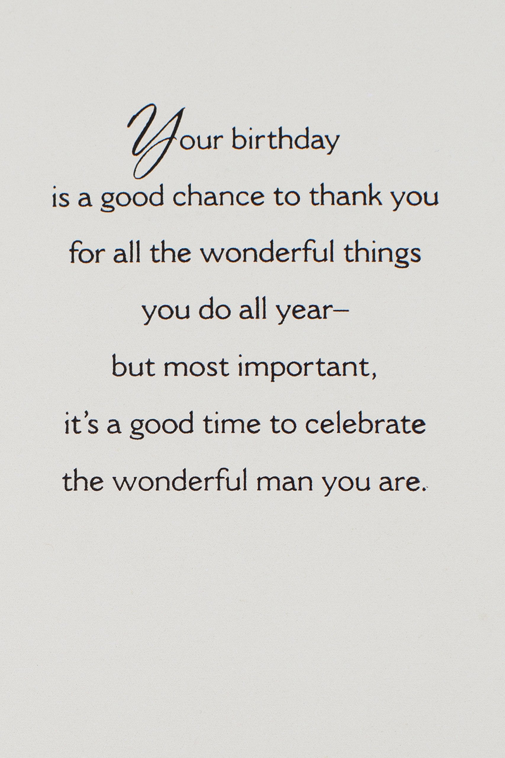 Hallmark Birthday Greeting Card for Dad (Wonderful Man)