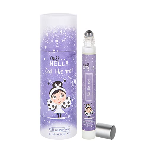 MISS NELLA Kids Perfume Cool Like Me Roll On Perfume for Children with Fresh Fragrance Safe & Natural Boys & Girls Perfume Oil with Roll-On Applicator 10ML