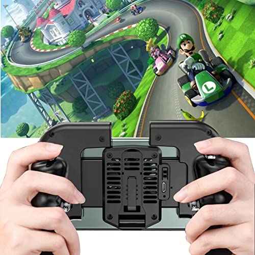 JRSHOME Phone Game Controller Mobile Gamepads Compatible with All Phones Within 4.7-6.5 Inches(iOS and Android), Suitable for Most Mobile Music Games, FPS Games