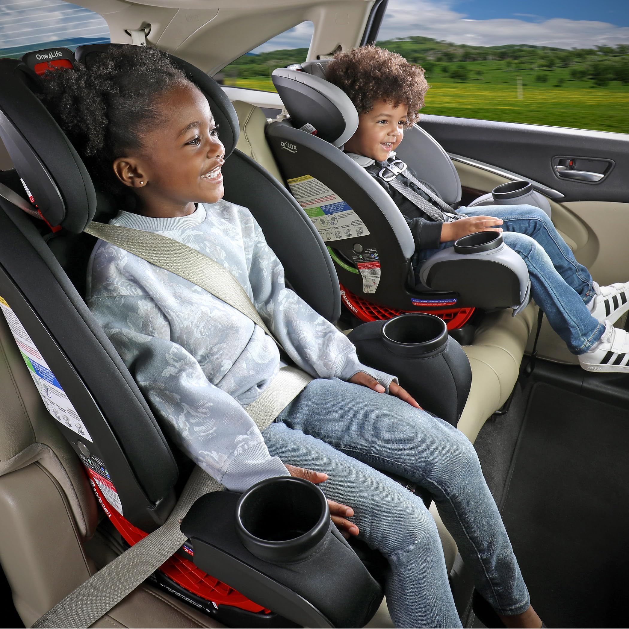 Britax One4Life Convertible Car Seat, 10 Years of Use from 5 to 120 Pounds, Converts from Rear-Facing Infant Car Seat to Forward-Facing Booster Seat, Machine-Washable Fabric, Onyx