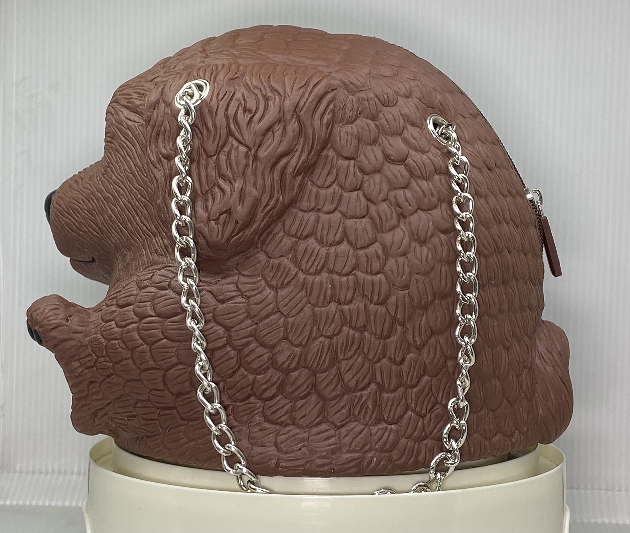 DECCA C. Adorable Brown Toy Poodle Purse Puppy Chain Handbag Funny Novelty.
