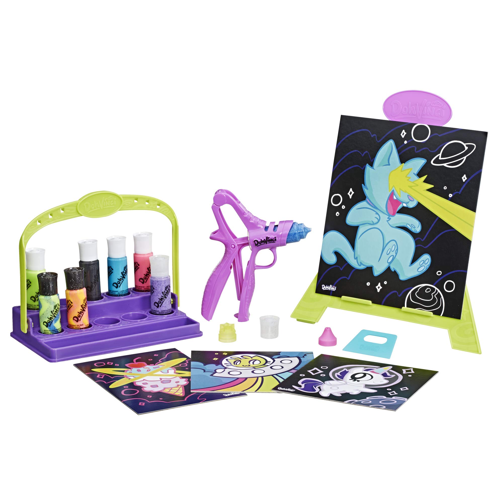 Play-Doh DohVinci Cosmic Art Set with Easel and Storage Caddy Brand - Art Supplies for Kids and Tweens