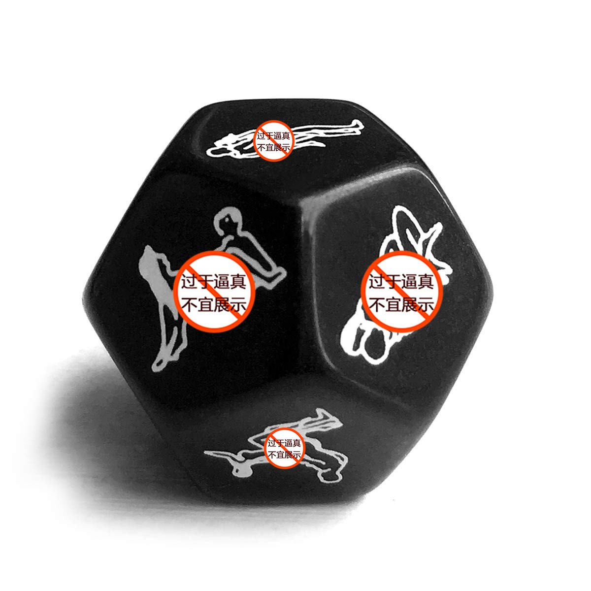 Decision Dice Funny,Couple Dice Games for Adults Naughty Dice Gameworkout Dice for Exercise (Black)