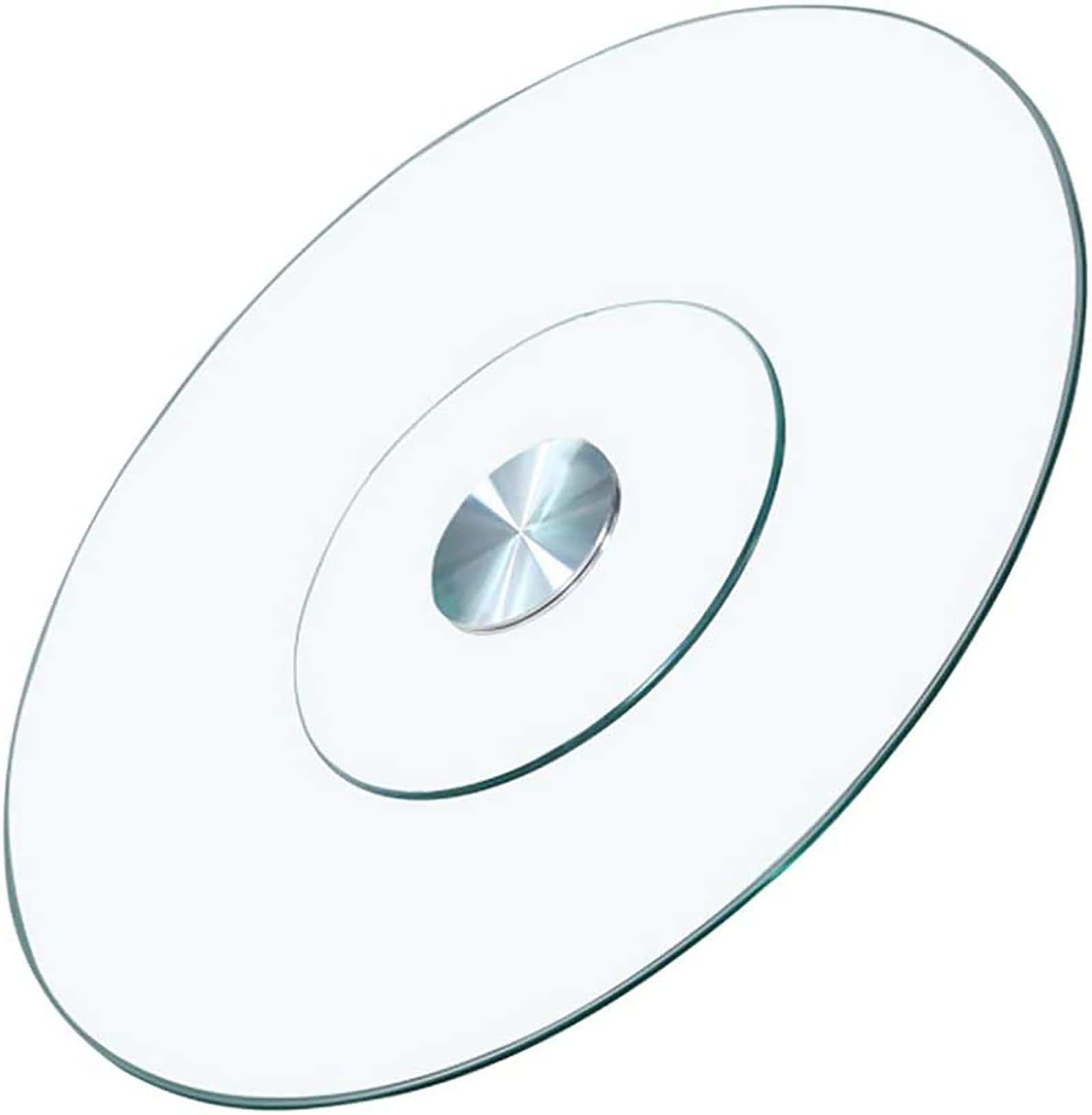 Contemporary Glass Lazy Susan Turntable - Transform Your Dining Experience - Perfect for Homes & Restaurants (Size : 23.6inch)