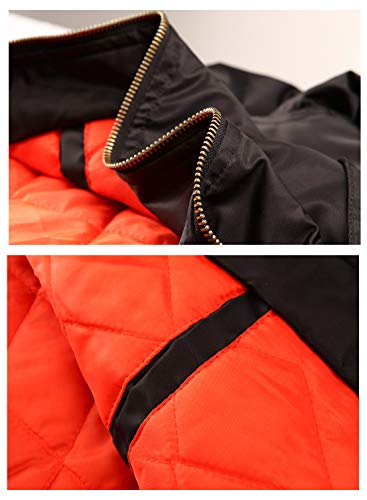 TACVASEN Men's Jackets Long Sleeves Classic Sports Windbreaker Softshell Coats Black, L