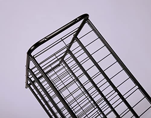REGILLER 4-Tier Stackable Shoe Rack, Expandable & Adjustable Shoe Organizer Storage Shelf, High Capacity, Wire Grid, Black