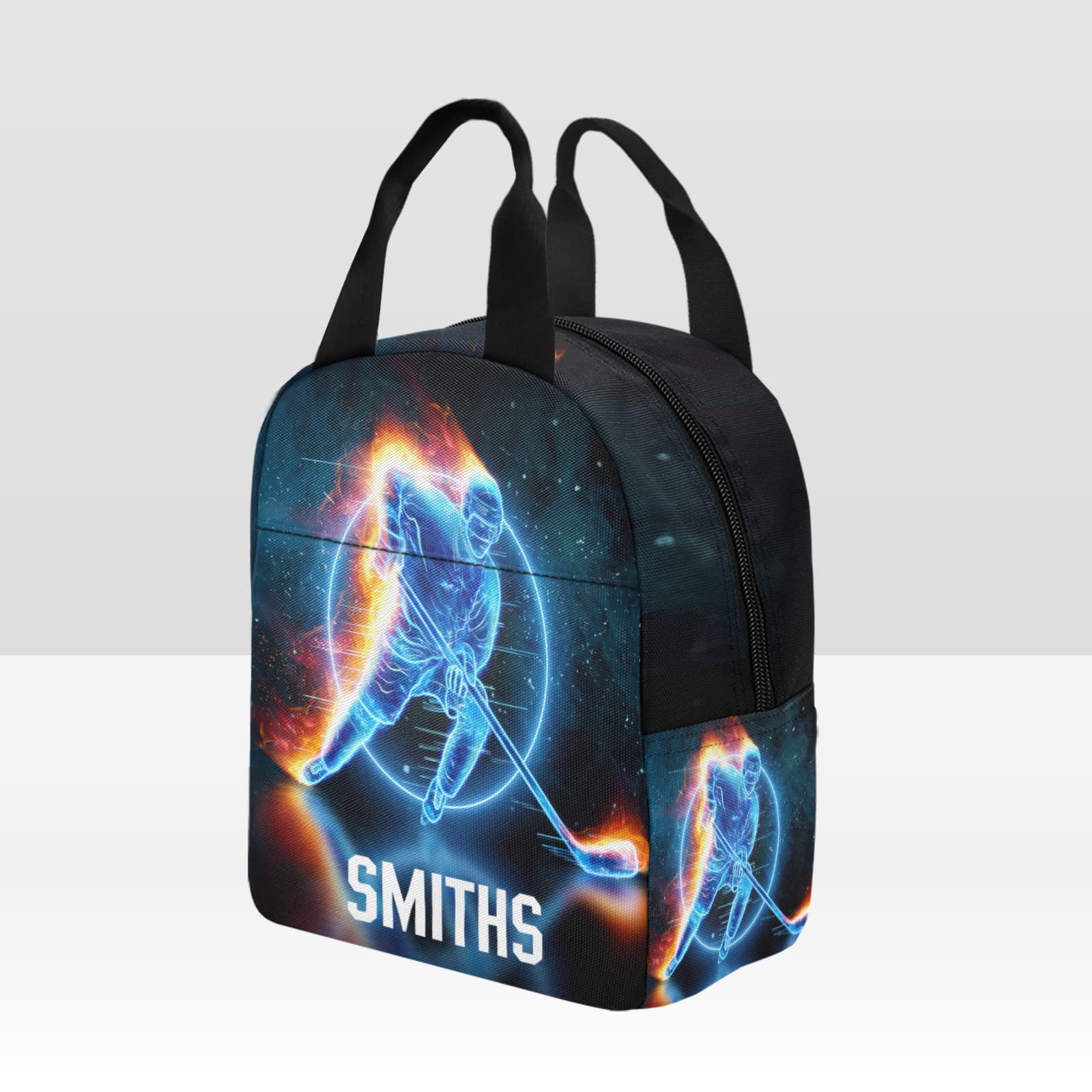 Deargifts Personalized Nylon Lunch Bag, Hockey, Unisex, Over 3 Years Old