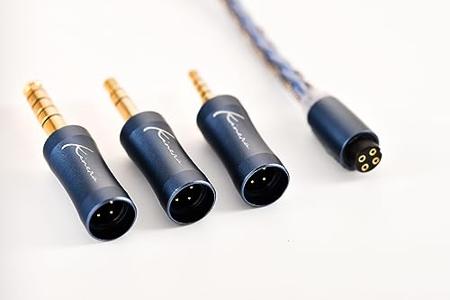 HiFiGo Kinera Ace 2.0 Modular Upgrade Earphone Cable, IEMs Replaceable 8-Strand Silver-Foil & Copper Alloy Wire Cable with 2.5mm/3.5mm/4.4mm Plug (0.78 2PIN)