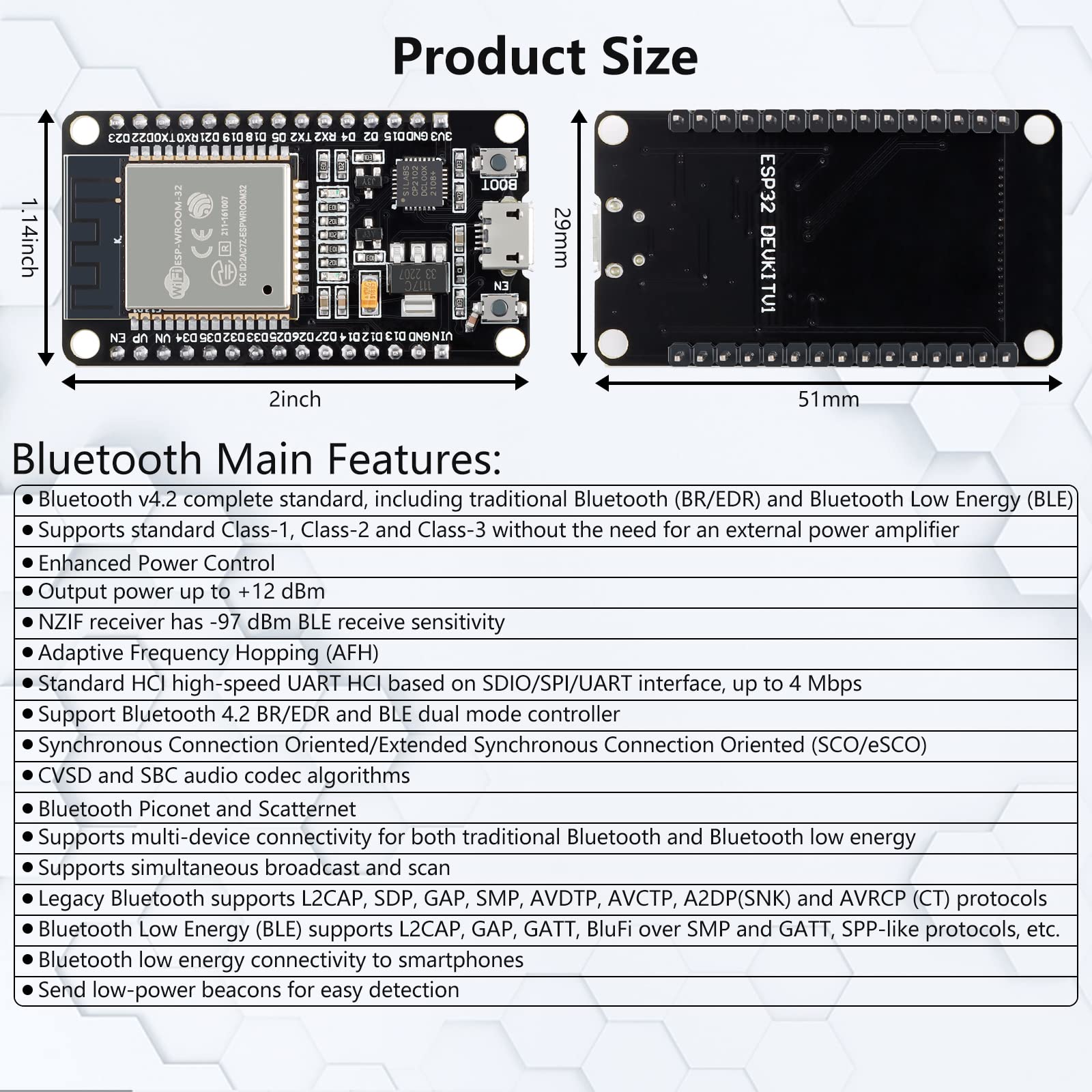 EC Buying ESP32 WROOM Development Board, ESP32S Development Board Integrated WiFi+ Bluetooth Dual Core Microcontroller Processor Ethernet Interface I2S I2C Suitable for Arduino/IoT/Smart Home(3PCS)