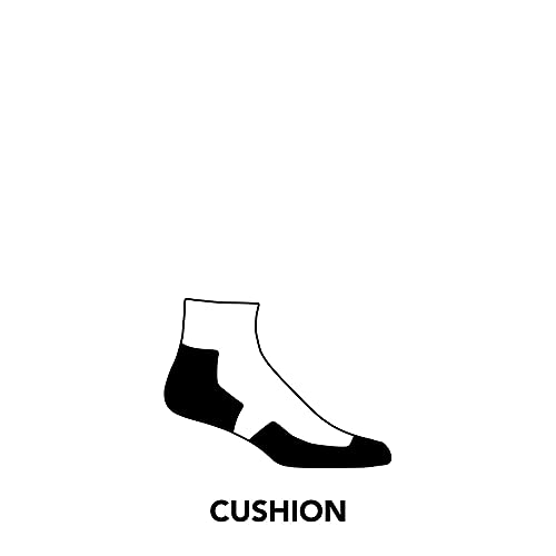 Darn Tough Men's Run 1/4 Ultra-Lightweight with Cushion - Large Fatigue Merino Wool Socks for Running