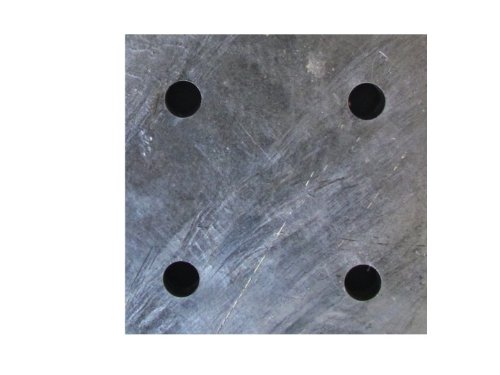 Guardian Fall Protection 10685 CB Galvanized Backer Plate, 6-Inch by 6-Inch