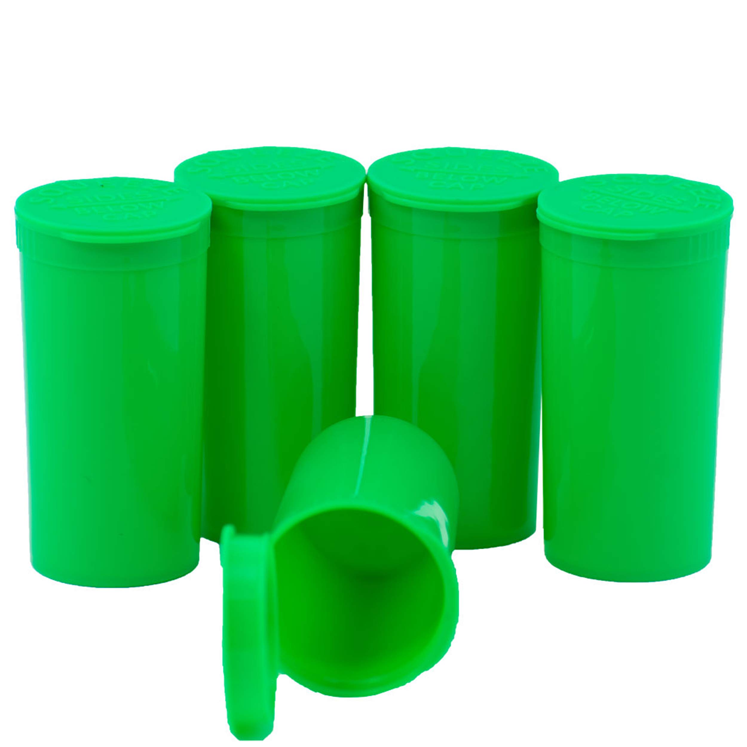 Emerald Mountain Supplier Pop Top Dram Containers | Durable Airtight Multipurpose Storage | Herb and Pill Organizer - 13 Dram (Green, 320 Count (Pack of 1))