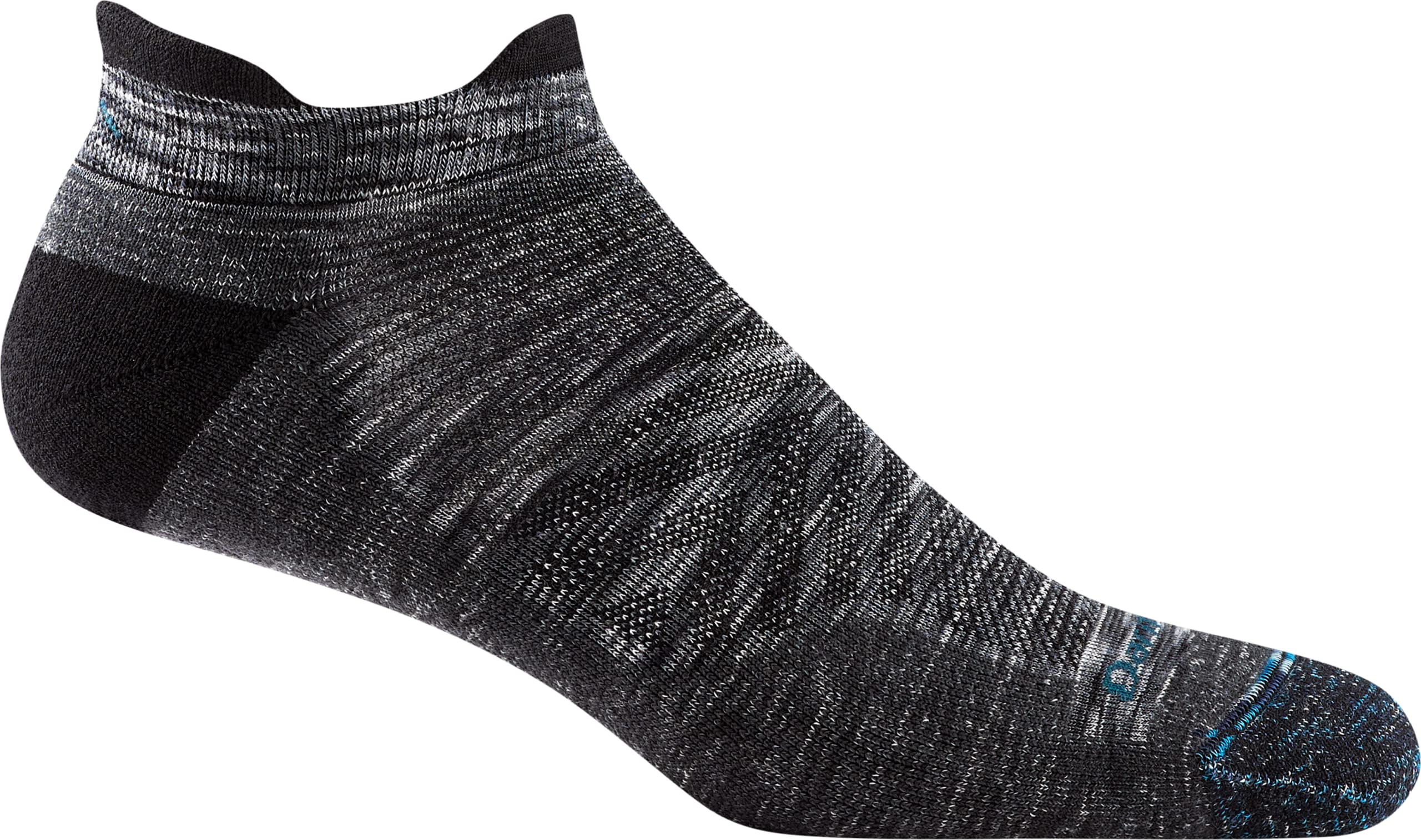 Darn Tough Men's Run No Show Tab Ultra-Lightweight with Cushion Sock (Style 1039) - Space Gray, Large