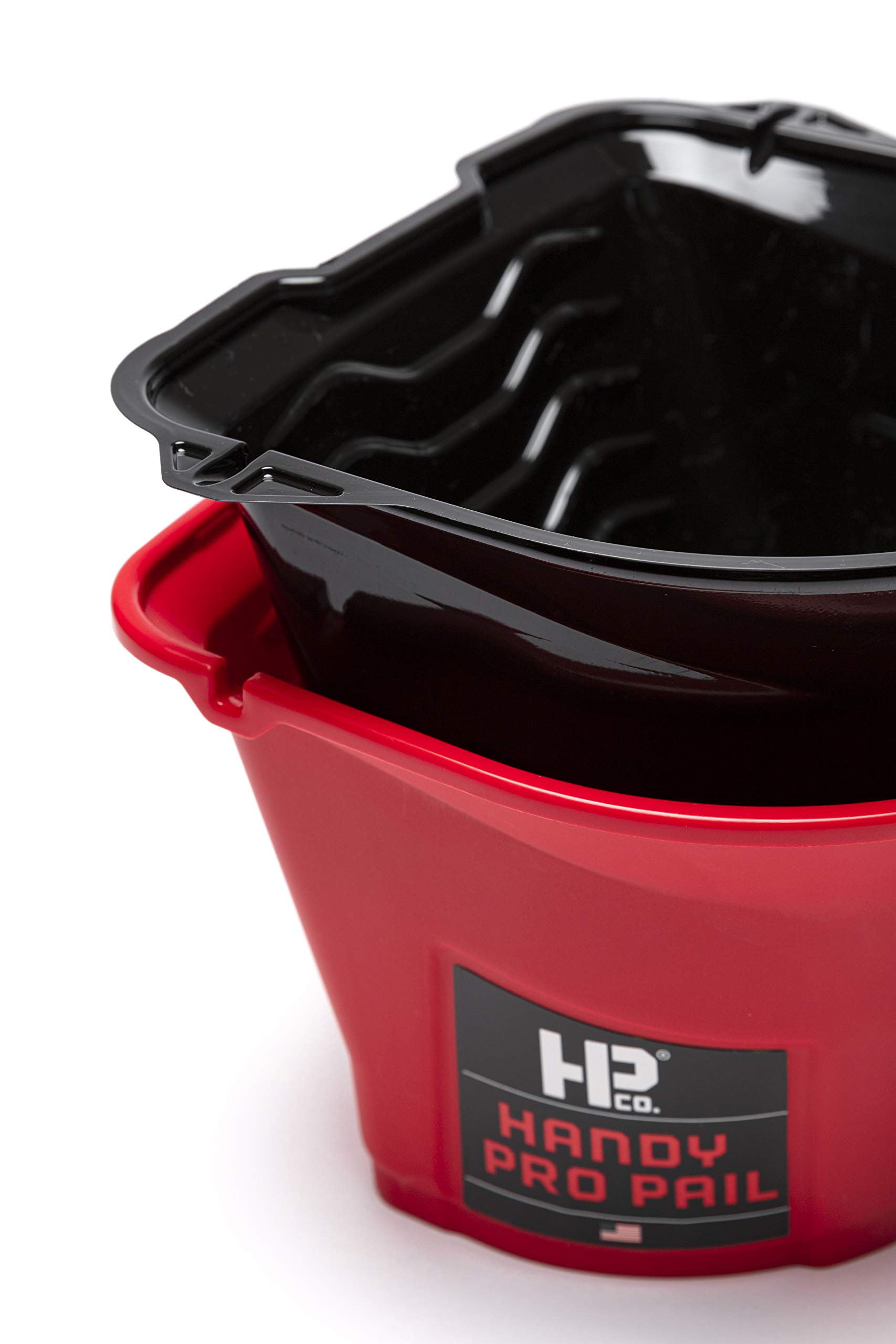 Handy Paint Pro Pail, Holds 1/2 Gallon of Paint or Stain, Accommodates up to a 6 1/2 inch Mini-Roller and 3 inch Brush