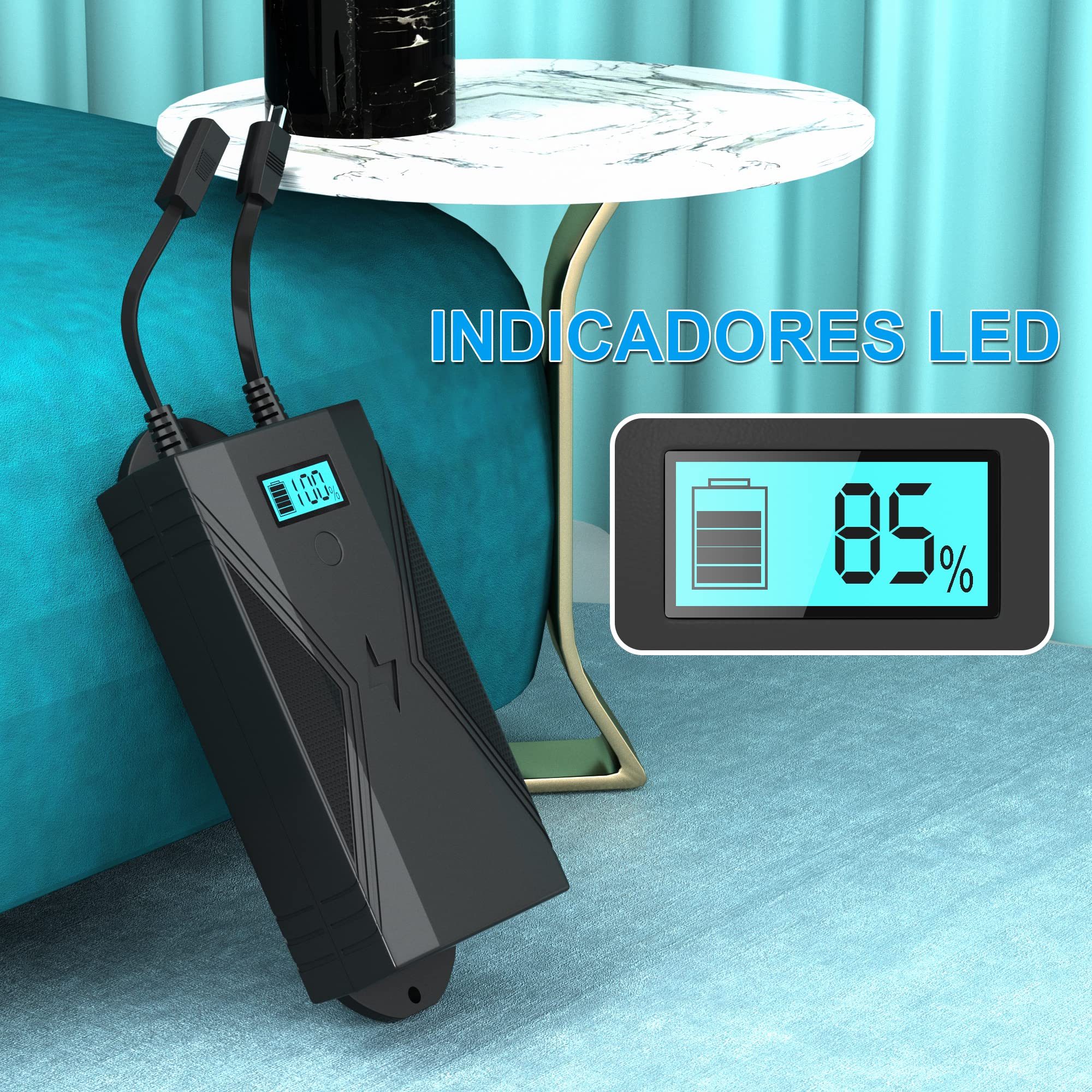 Ponkor Battery Pack for Reclining Furniture- 2500mAh Power Recliner Battery Pack Rechargeable, Universal Furniture Battery Pack with 2-Pin Electric Cord for Lift Chairs Sofas- Power Supply