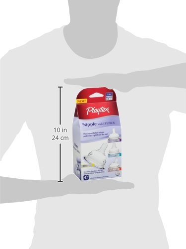 Playtex Nipple Variety Kit, Medium Flow, 4-Count