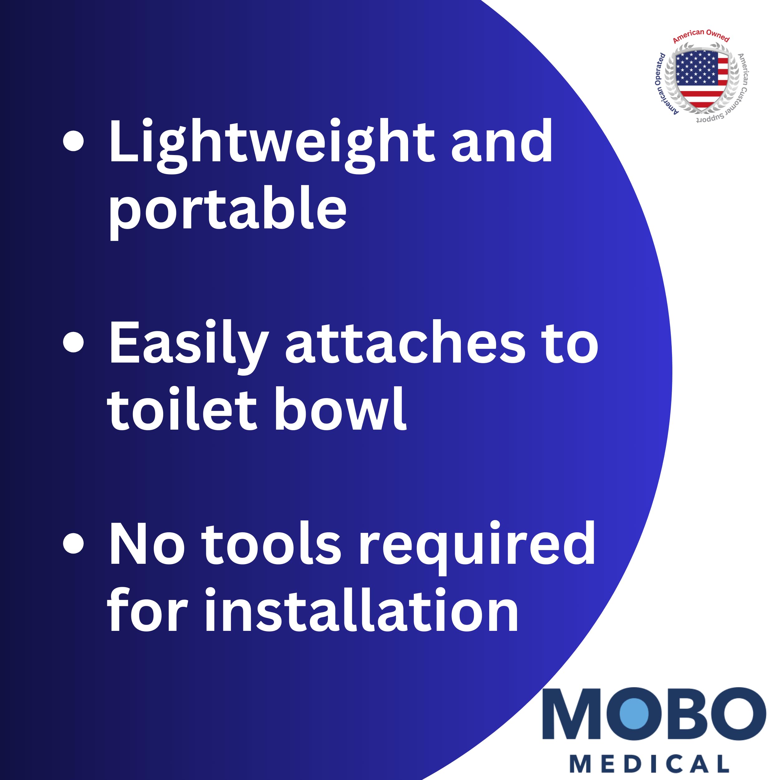 Heavy Duty Elongated Toilet Seat Riser, Easy to Install - 3.5" Lift - 300 lbs Capacity, Premium Padded Support Handles
