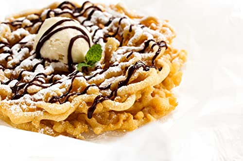 Fun Pack Foods - Carnival Funnel Cakes Deluxe Kit - Includes (2) Original Funnel Cake Mixes, Pitcher, Fry Ring & Cooking Tongs