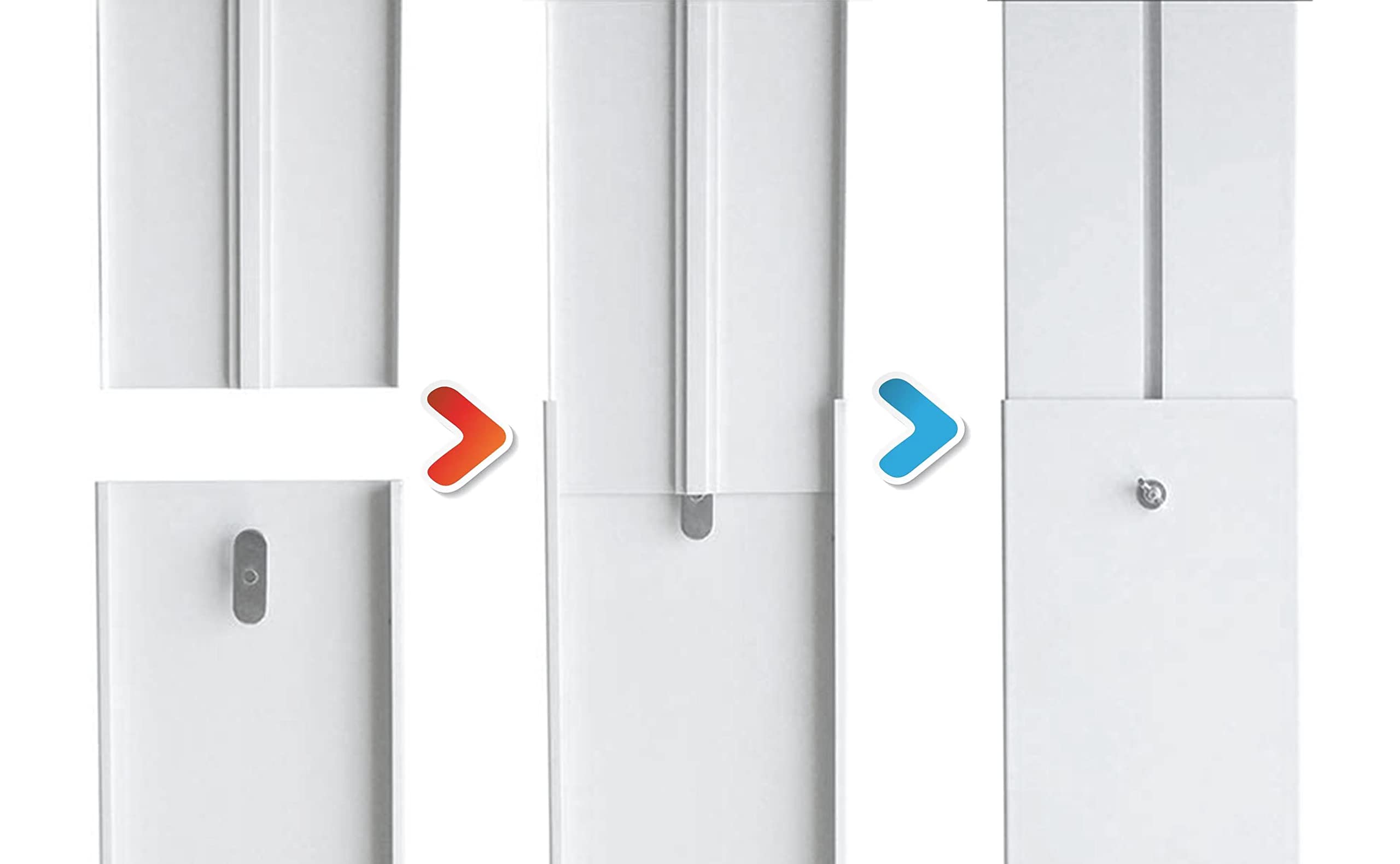 Portable Air Conditioner Window Seal Kit, Adjustable Length Window Slide Kit Plate for Portable AC Hose with 5.1" Diameter