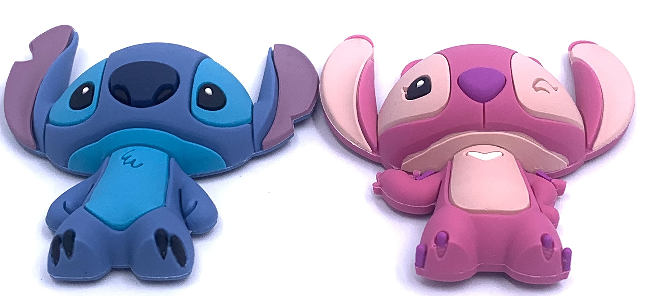 Disney Stitch 3D Foam Magnet Set - Stitch & Angel Magnets - Magnet for Refrigerators and Lockers