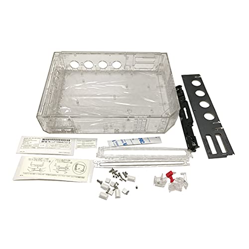 SZLG Full Housing Case Cover Shell Skin with Buttons for Wii Console Accessories Replacement (Clear)
