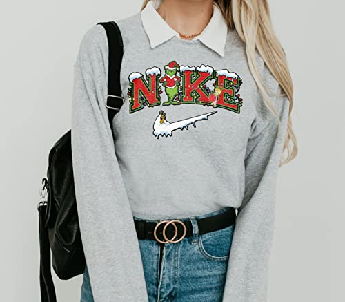 Grinch Christmas Snow Sweatshirt, Christmas Sweatshirt, Christmas Sweatshirt for Women, Christmas Grinch 2023 Sweatshirt