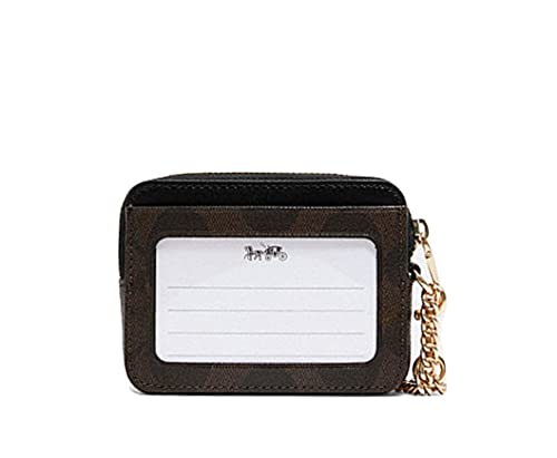 Coach Style No. C0058 Zip Card Case In Signature Canvas