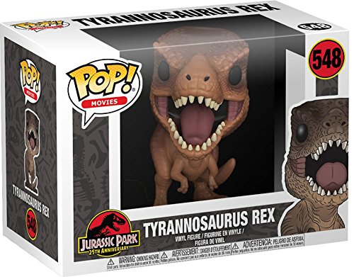 POP Jurassic Park - Tyrannosaurus Rex [T-Rex] Funko Vinyl Figure (Bundled with Compatible Box Protector Case) Multicolor 3.75 inches