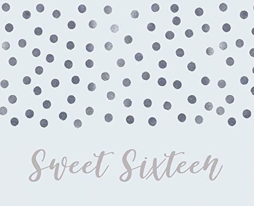 Happy 16th Birthday Guest Book (Landscape Hardcover): Sweet Sixteen Guest book, party and birthday celebrations decor, memory book, 16th birthday, ... parties, message log keepsake, landscape