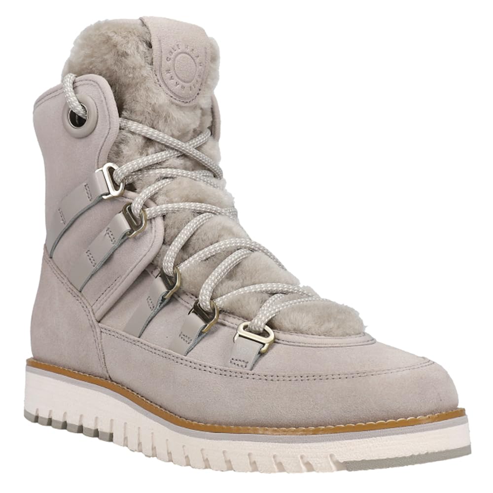 Cole Haan Womens Zerogrand Luxe Water Resistant Hiker Casual Boots - Grey - Size 6.5 B