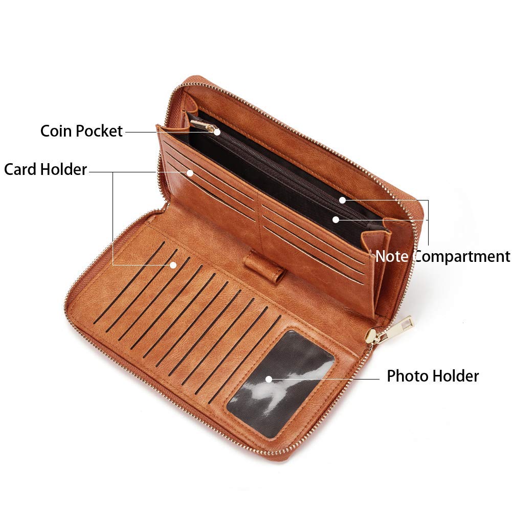 CLUCI Womens Backpack Purse Bundles with Women Wallet