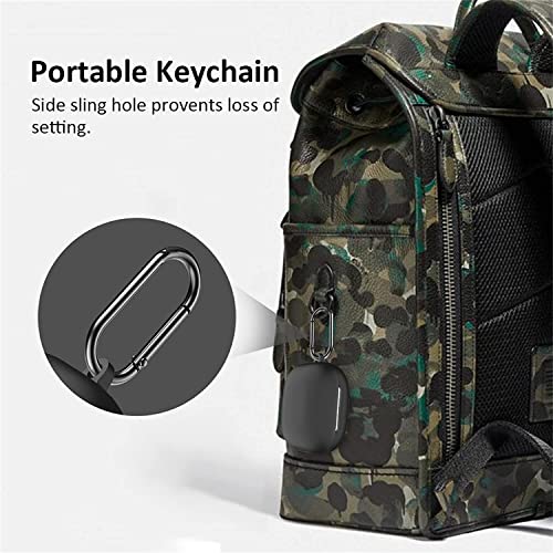 JIML Compatible with Beats Fit Pro Case Soft Silicone Skin Case Cover Shock-Absorbing Protective Case with Keychain and Lanyard for Beats Fit Pro 2021 (Black)
