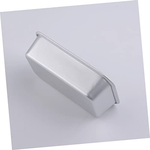 Hemoton 5pcs Pastry Dough Square Tray Stainless Steel Toaster Oven Toast Baking Pan Loaf Baking Dish Dough Bread Pan Silver Household Baking Plate Kitchen Supplies Small Bread Brownie Mold