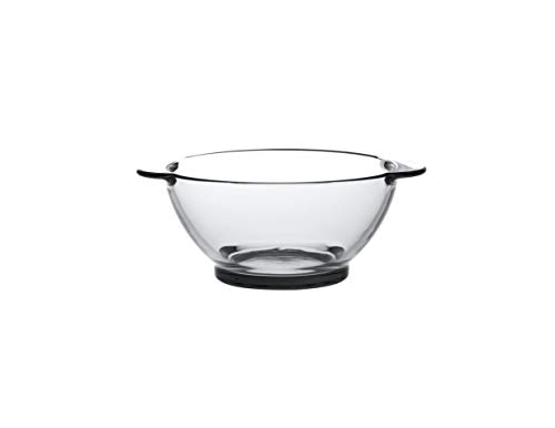 Duralex Made in France Lys Dinnerware 18 oz Soup Bowl with Handles. Set of 6, Clear