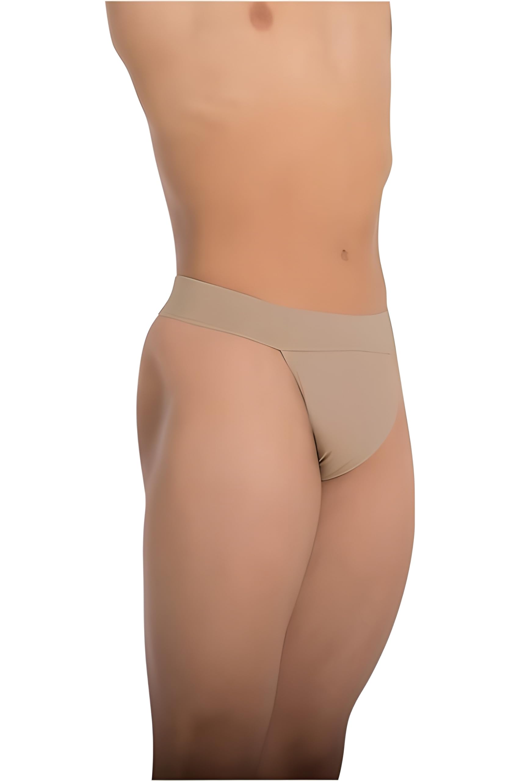 Body Wrappers Thong Dance Belt 2-Inch Waistband (M007) Nude, 3032