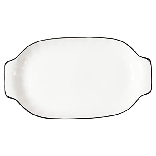 Hemoton 2pcs Bread Cheese Bread Baking Pan Cake Baking Pans Ceramic Baking Dish Cooking Pan Broiler Pan for Oven Ceramic Bakeware Hotel Ceramic Bakeware Appetizer Ceramic Bowl Plate Salad