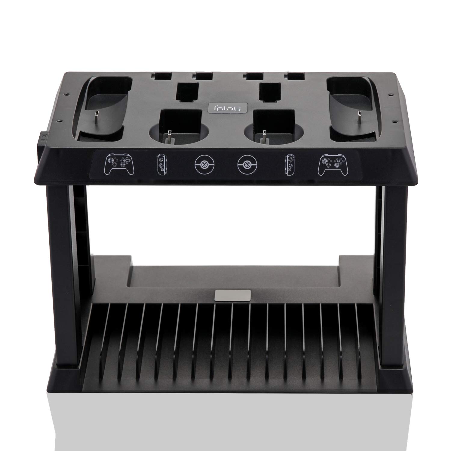 Charger Dock for Switch, Charger for Switch Controllers, Ball Plus Controllers, Storage Stand for Switch Game Cases