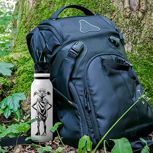 Harry Potter OFFICIAL Dobby 24 oz Insulated Canteen Water Bottle, Leak Resistant, Vacuum Insulated Stainless Steel with Loop Cap