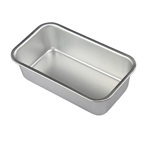 Hemoton 5pcs Pastry Dough Square Tray Stainless Steel Toaster Oven Toast Baking Pan Loaf Baking Dish Dough Bread Pan Silver Household Baking Plate Kitchen Supplies Small Bread Brownie Mold