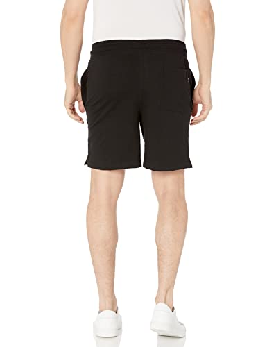 Champion Men's Jersey Gym, 100% Cotton Athletic, Sports Shorts, 7" & 9", Black with Taglet, Large