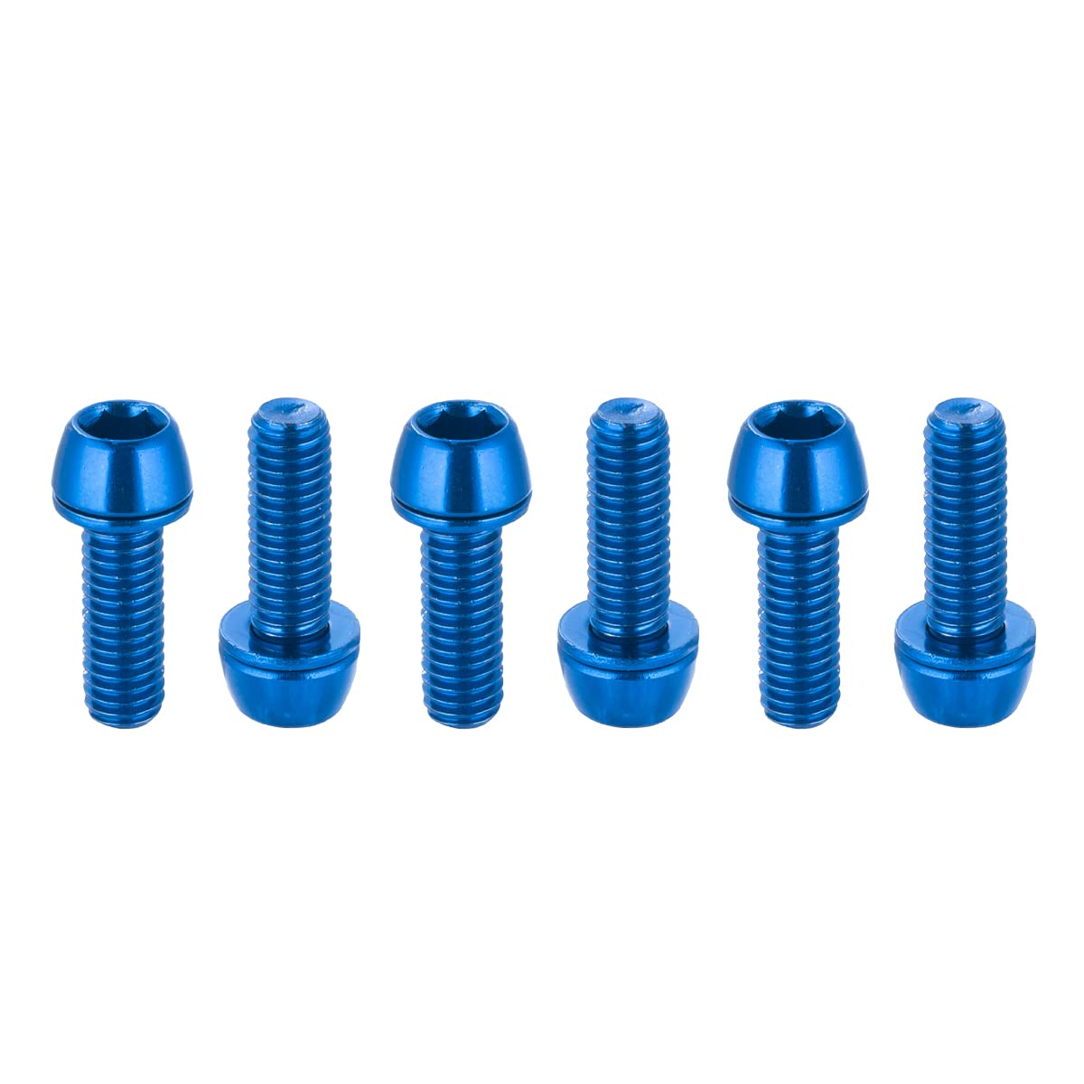 CNC MTB Caliper bolts,Bike disc brake caliper bolts M6x18mm Steel alloy,Blue