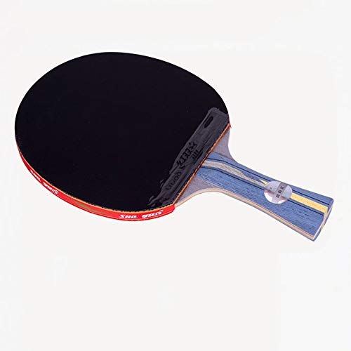 EDOSSA Game Table Tennis Bats, Offensive Table Tennis Racket/Short Handle/As Shown (Color : Long Handle, Size : As Shown)