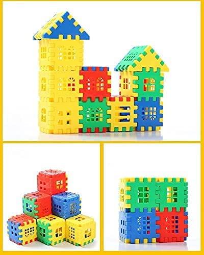 DEJUN Interlocking Children's Building Block Toys - Toddler Building Blocks Educational Toy Set (70 Pieces)-12