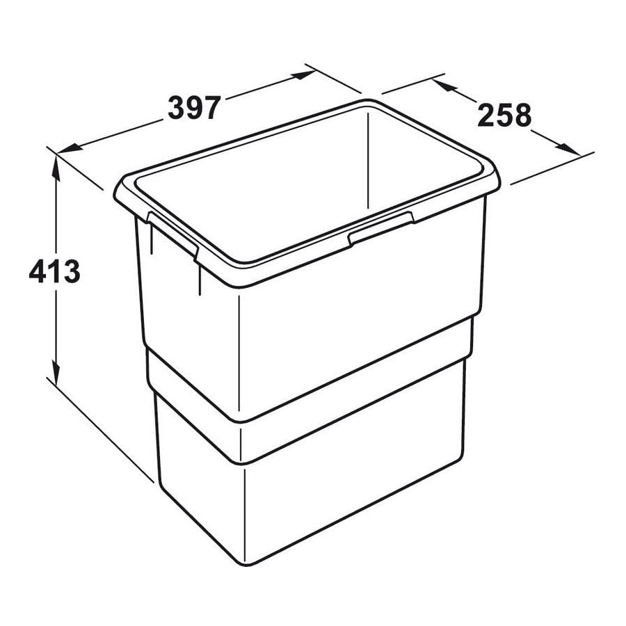 Kitchen Inventions 30 Liters Replacement Waste Bin for Hailo Euro and Easy Cargo, Capacity 32 quarts